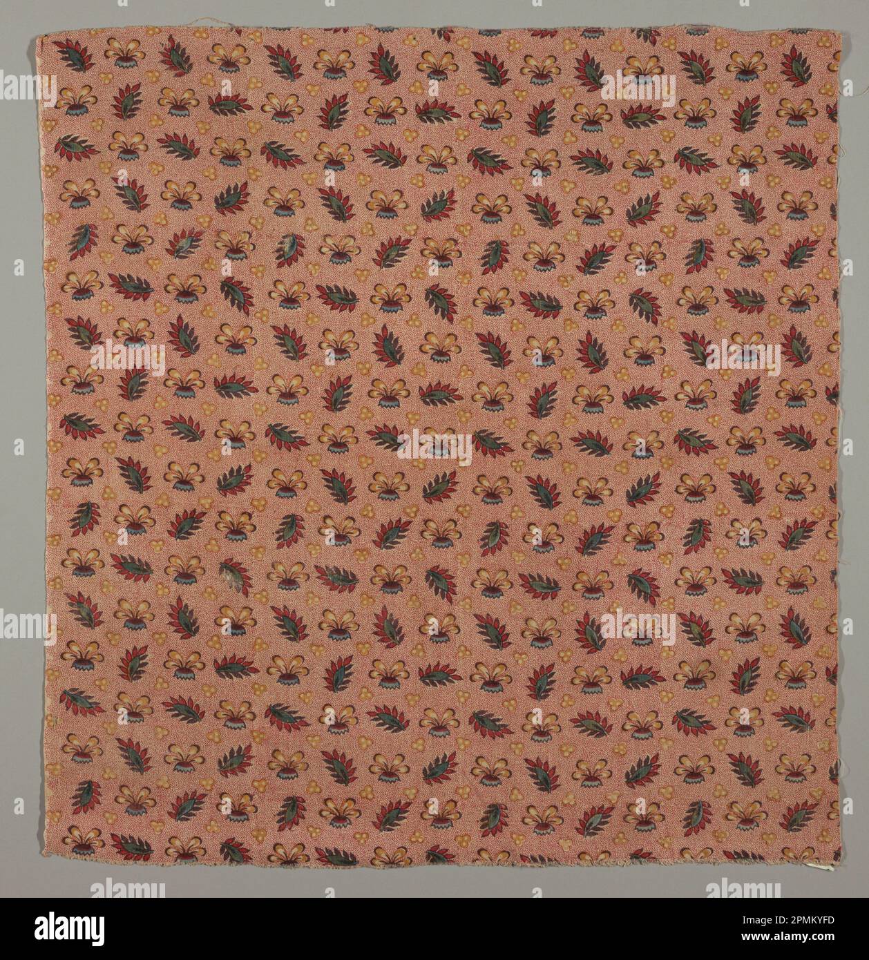 Textile (France); Produced by Oberkampf & Cie. (France); linen warp ...