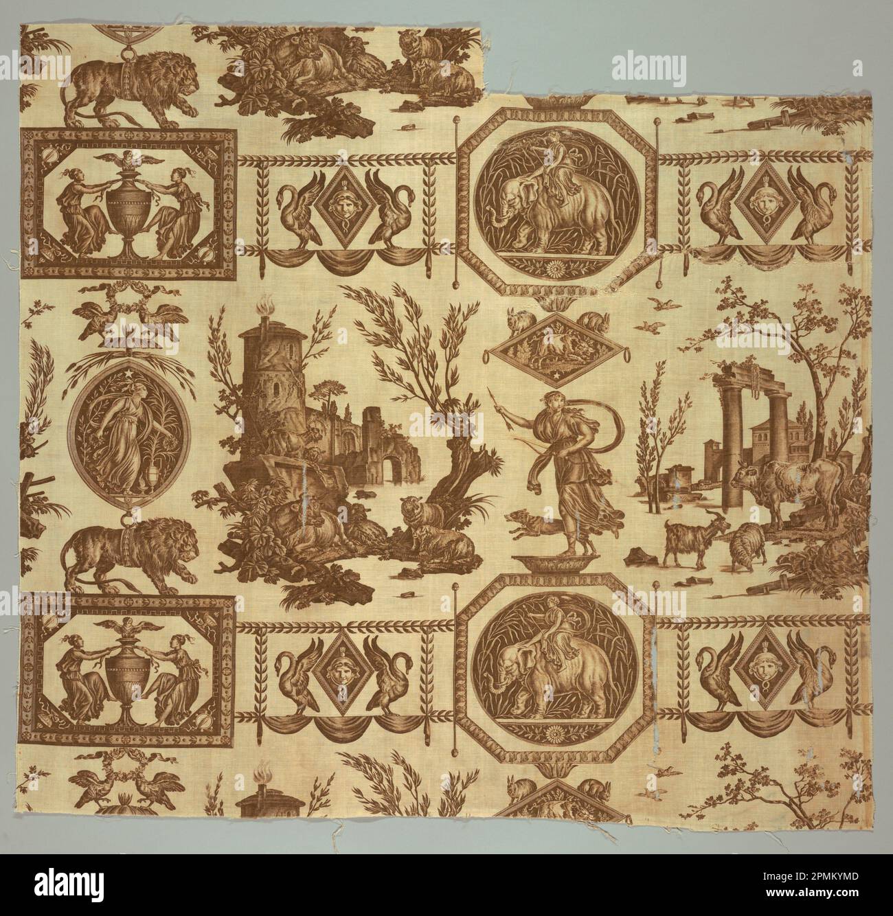 Textile, Diane Chasseresse; Designed by Jean-Baptiste Marie Huet ...