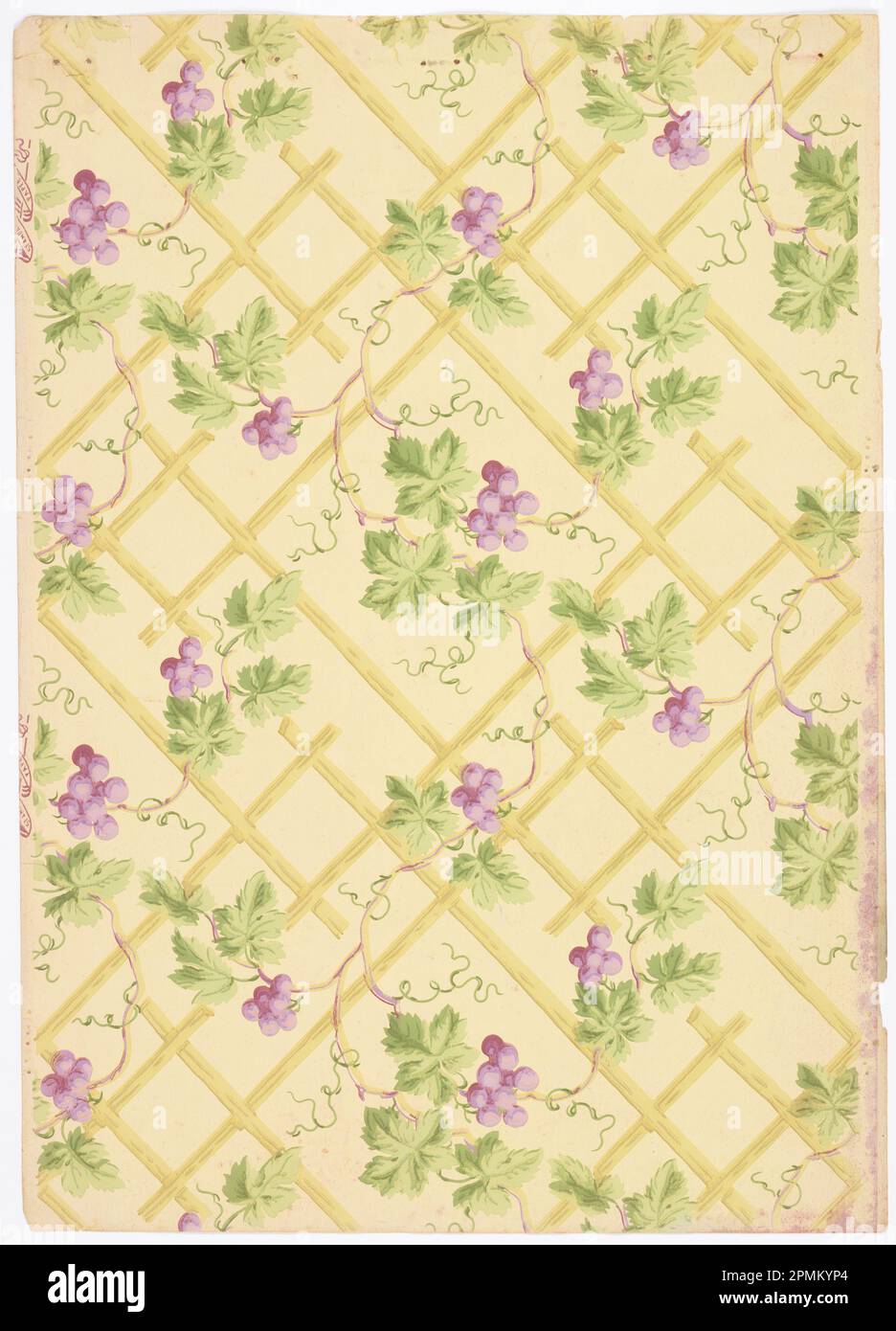 Sidewall - Sample (USA); machine-printed; 67 x 48 cm (26 3/8 x 18 7/8 ...