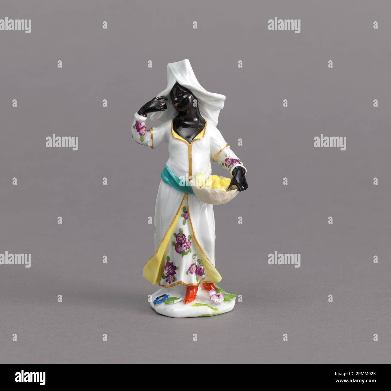 Blackamoor Figure of a Fruit Vendor Figure; Manufactured by Meissen ...