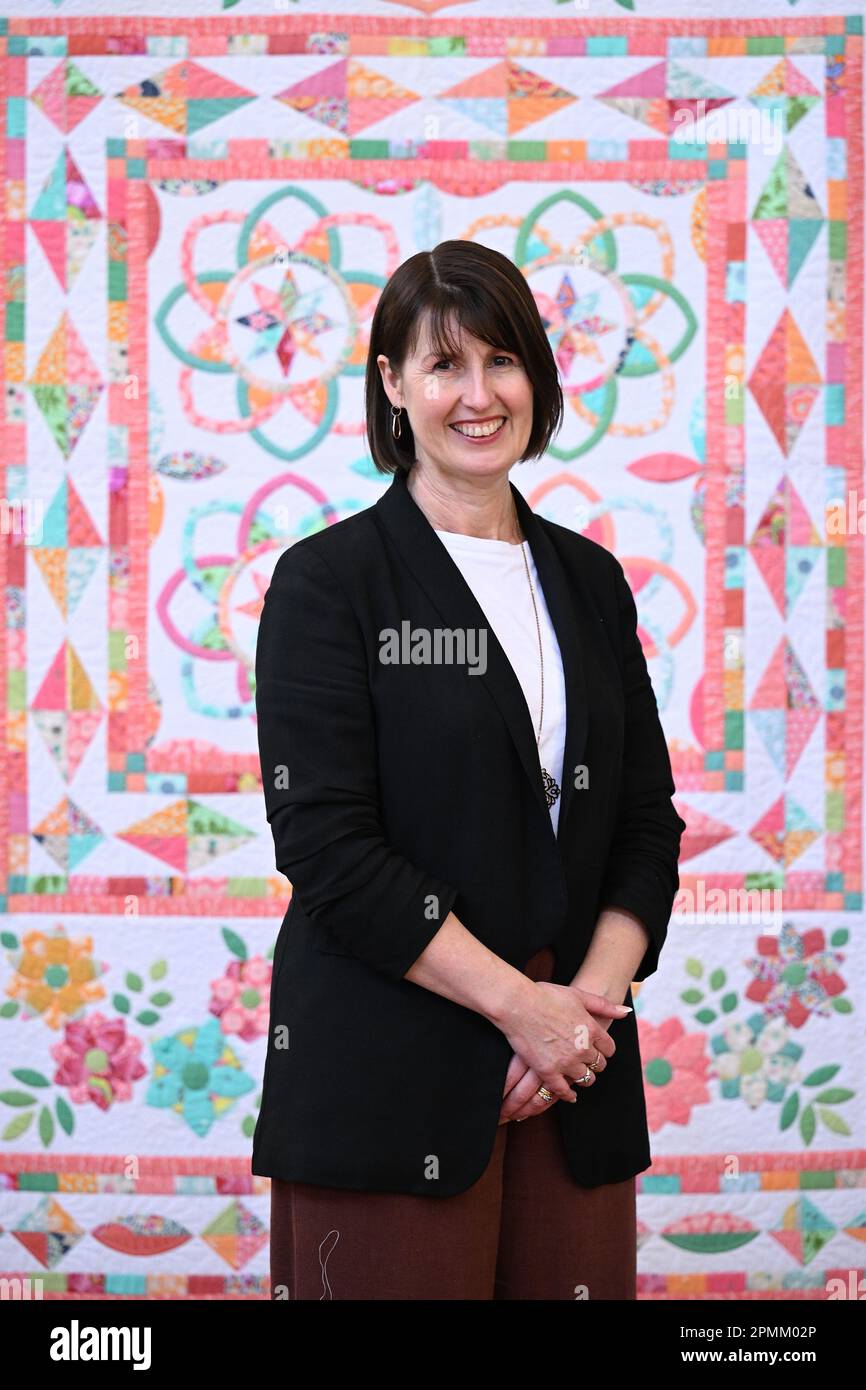 Quilter Rachelle Denneny poses for a photograph at the Australasian ... Quilter Rachelle Denneny poses for a photograph at the Australasian ...