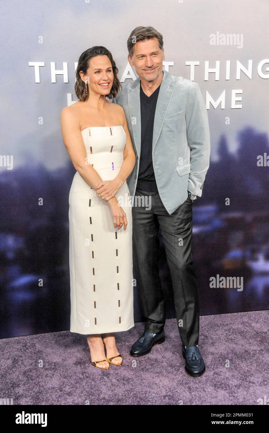 Los Angeles, CA. 13th Apr, 2023. Jennifer Garner, Nikolaj Coster-Waldau ...