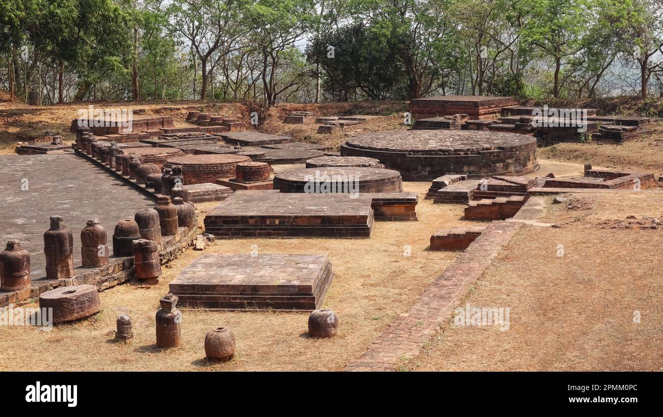 Ruin View of Chaityagriha Stupa Complex, Lalitgiri, Cuttack, Odisha ...