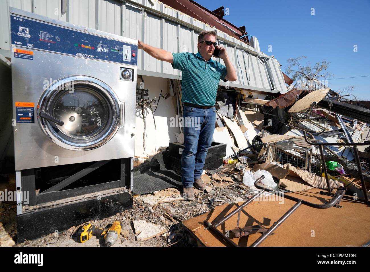 Jerry Stevens stands by one of his remaining large load washing ...