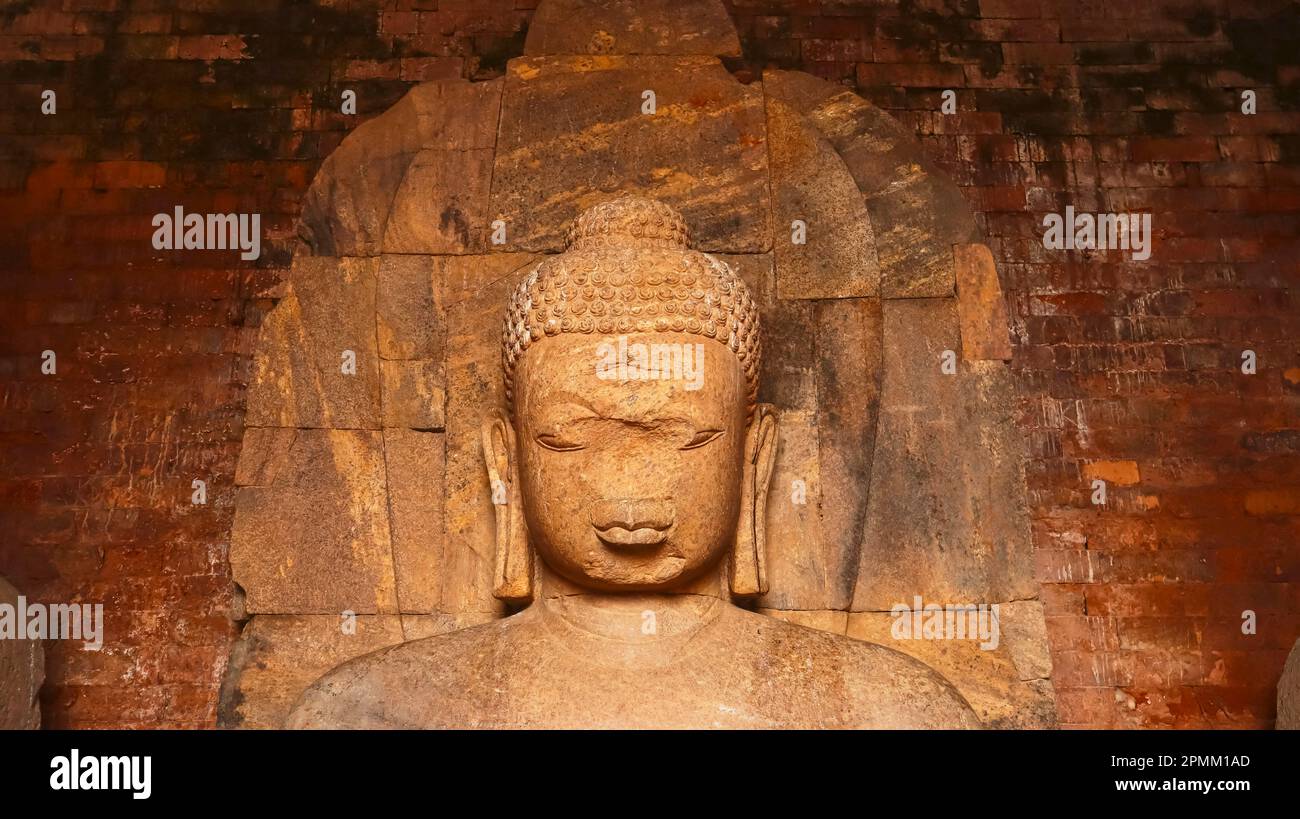 Statue of Lord Buddha in the Monastery No.1, Ratnagiri Buddhist ...