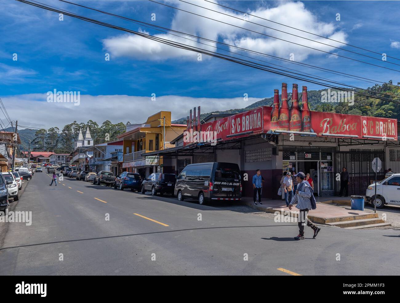 Street in Bouquet on a sunny day, Chiriqui, Panama Stock Photo - Alamy