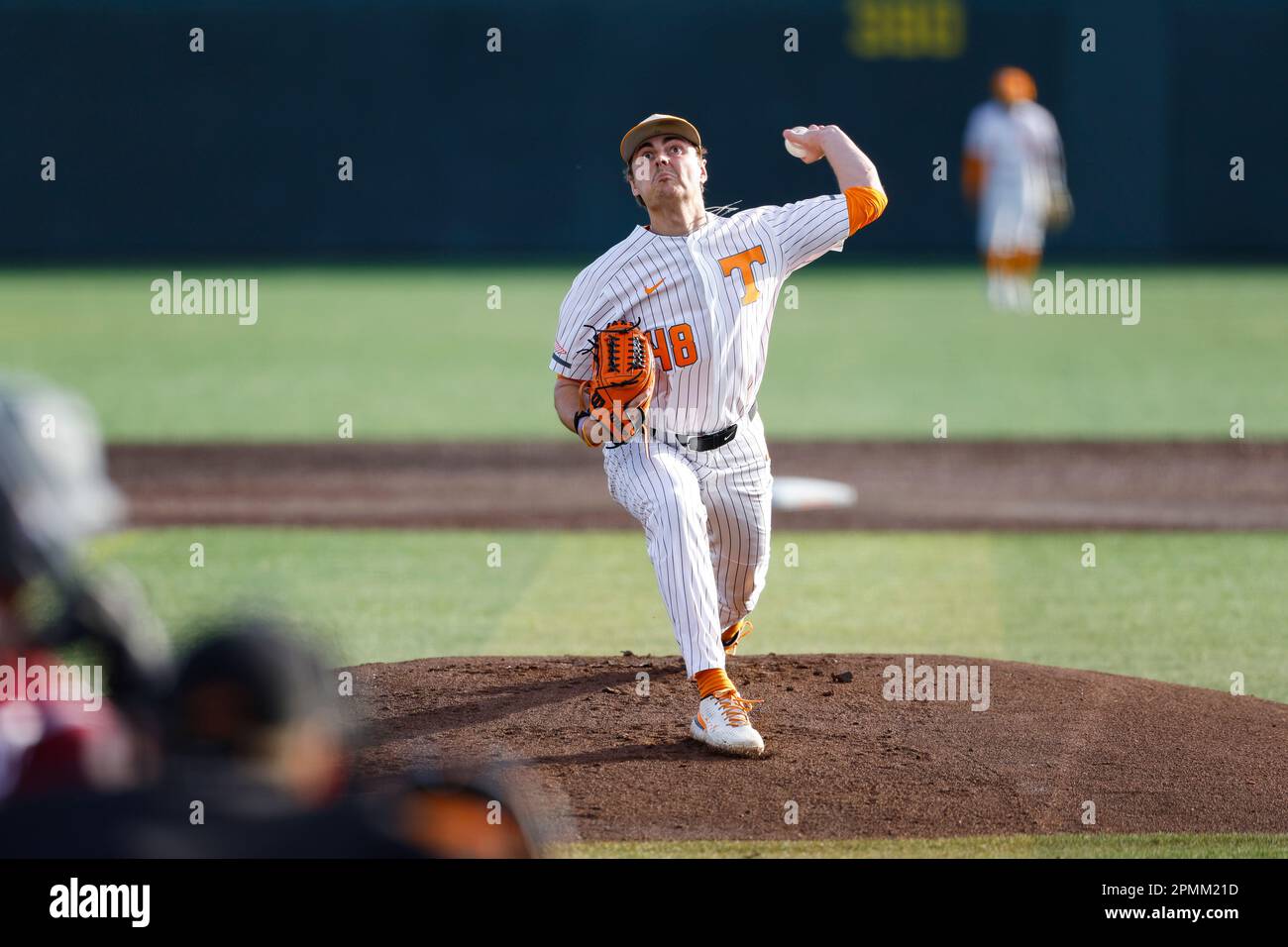 Tennessee Volunteers starting pitcher Zander Sechrist (48) in action ...