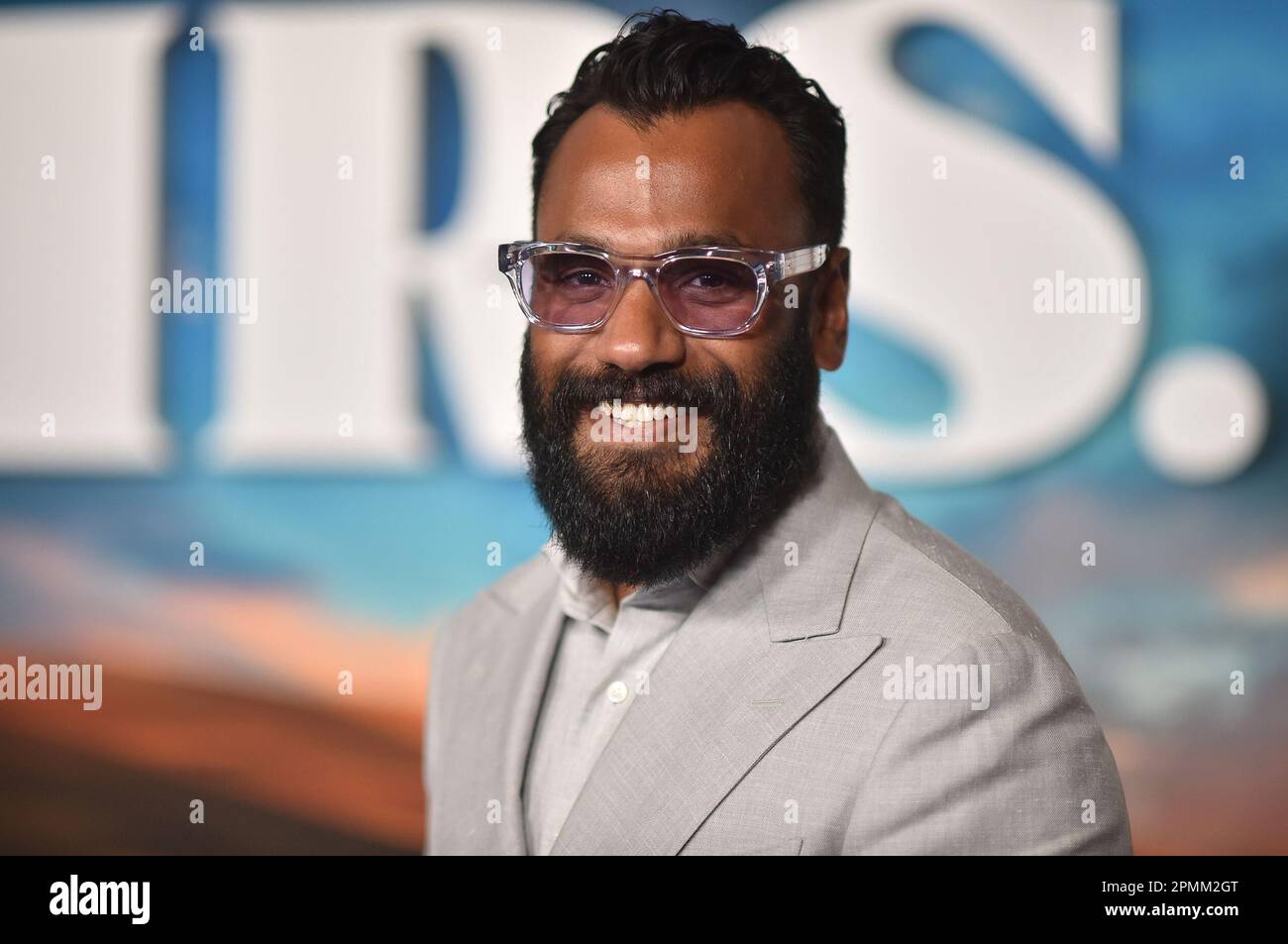 Andy McQueen arrives at the premiere of "Mrs. Davis" on Thursday, April ...