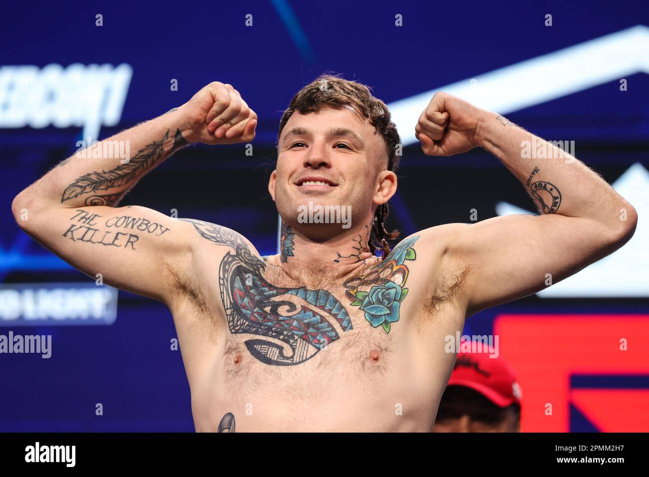 Las Vegas, NV, USA. 13th Apr, 2023. Welterweight Brandon Jenkins on ...