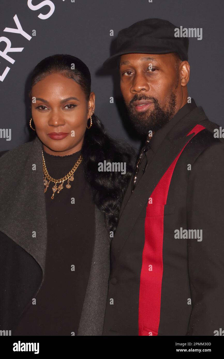 California, USA. 13th April 2023. Talani Rabb, RZA on the Red Carpet ...