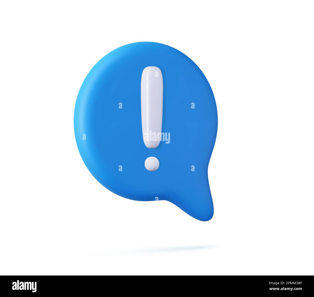 Blue exclamation mark 3d Stock Vector Images - Alamy