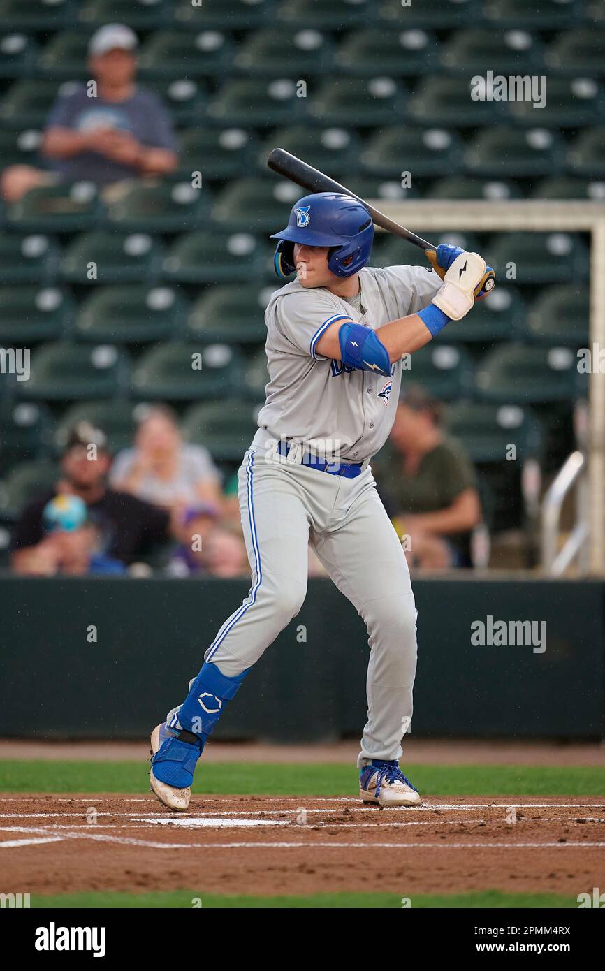 Dunedin Blue Jays Tucker Toman (35) bats during a MiLB Florida State ...