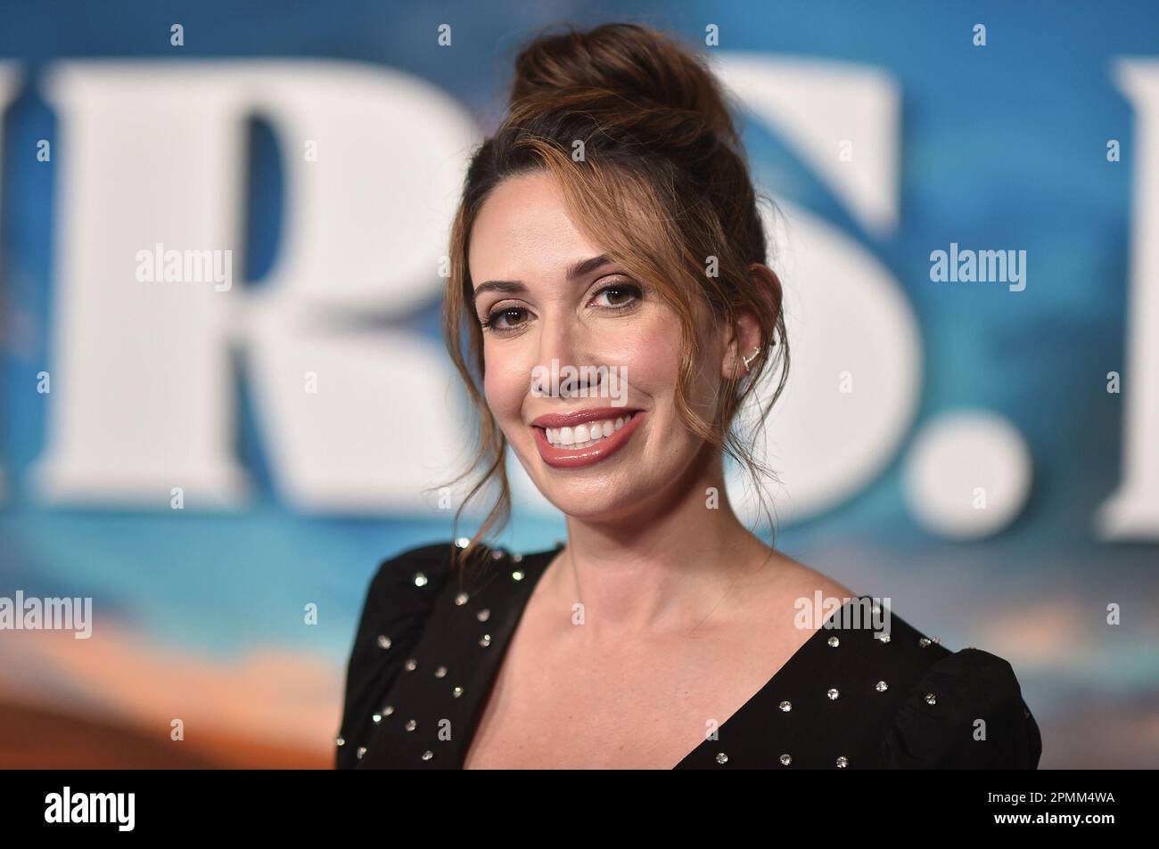 Tara Hernandez arrives at the premiere of "Mrs. Davis" on Thursday ...