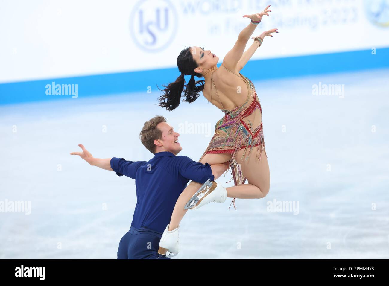 Tokyo, Japan. 13th Apr, 2023. Madison Chock & Evan Bates (USA) Figure ...