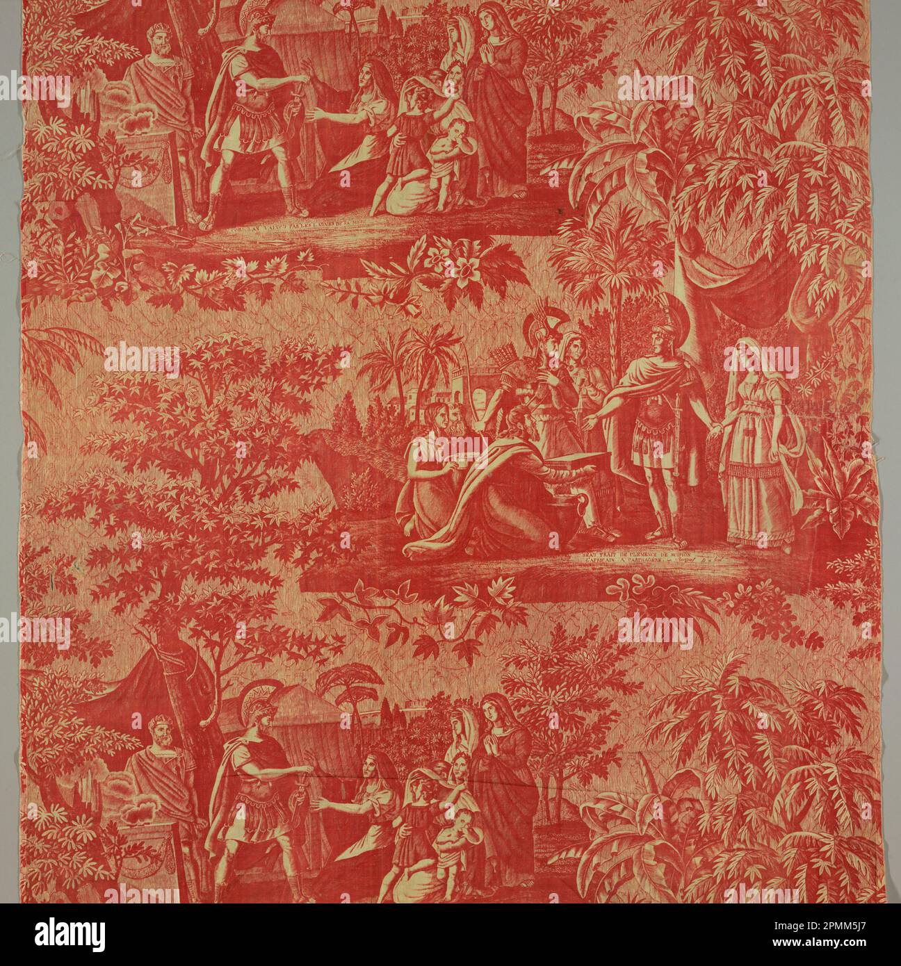 Textile, Coriolanus and Scipio; Designed by Alexandre Buquet (French ...