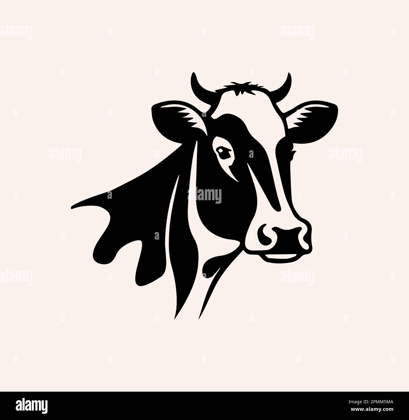 Hand Drawn Sketch Cow Vector illustration Stock Vector Image & Art - Alamy