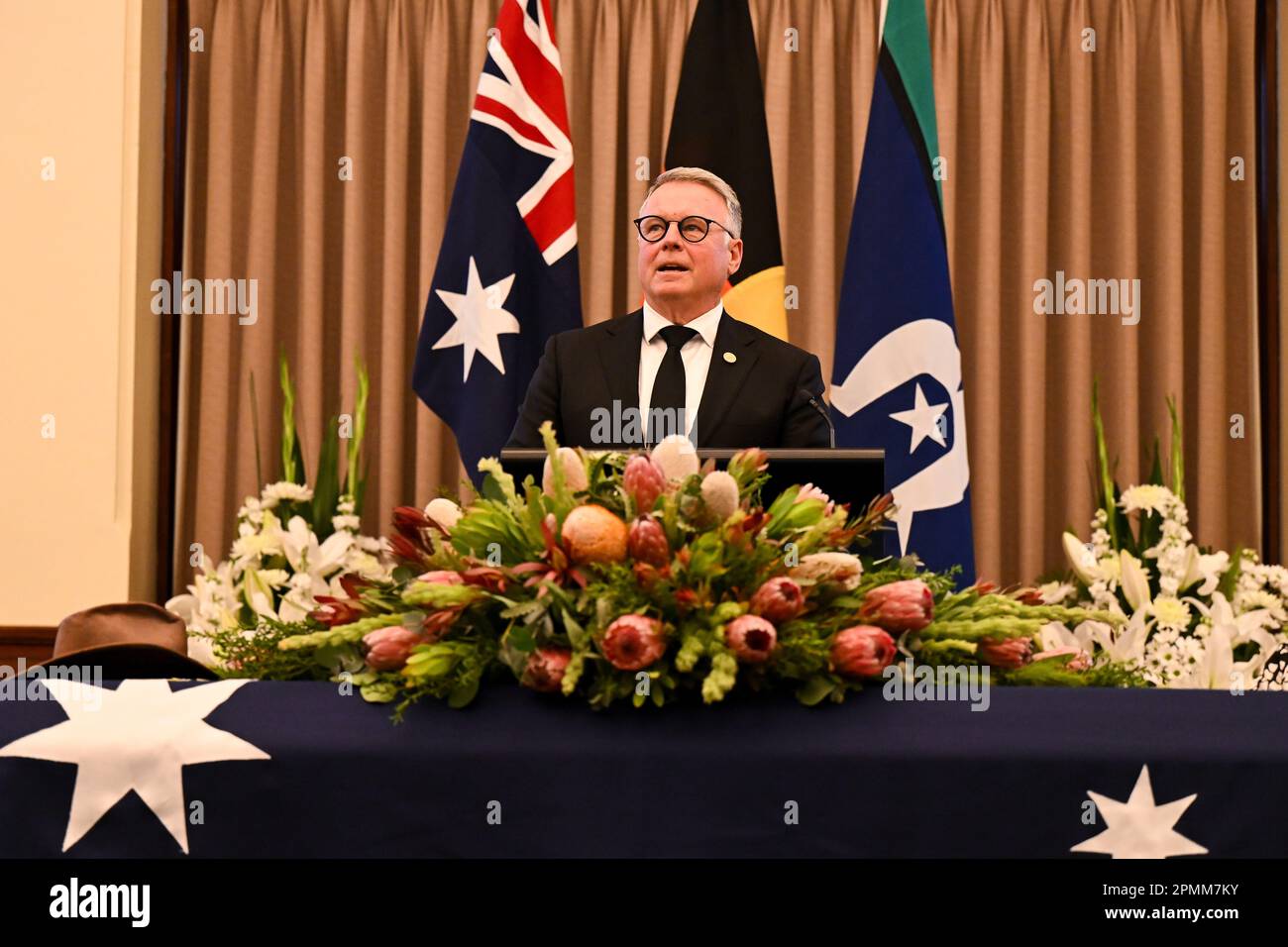Former Australian Agriculture Minister Joel Fitzgibbon speaks during a ...