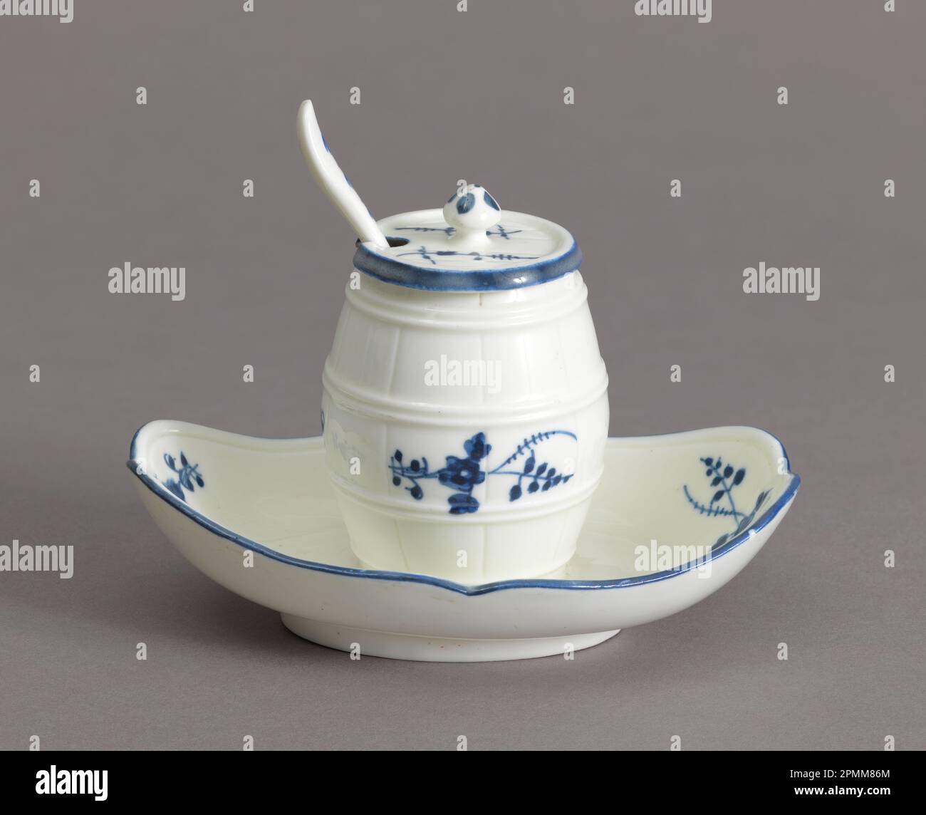 Mustard Pot with Attached Stand and Spoon (Moutardier à Plateau ...