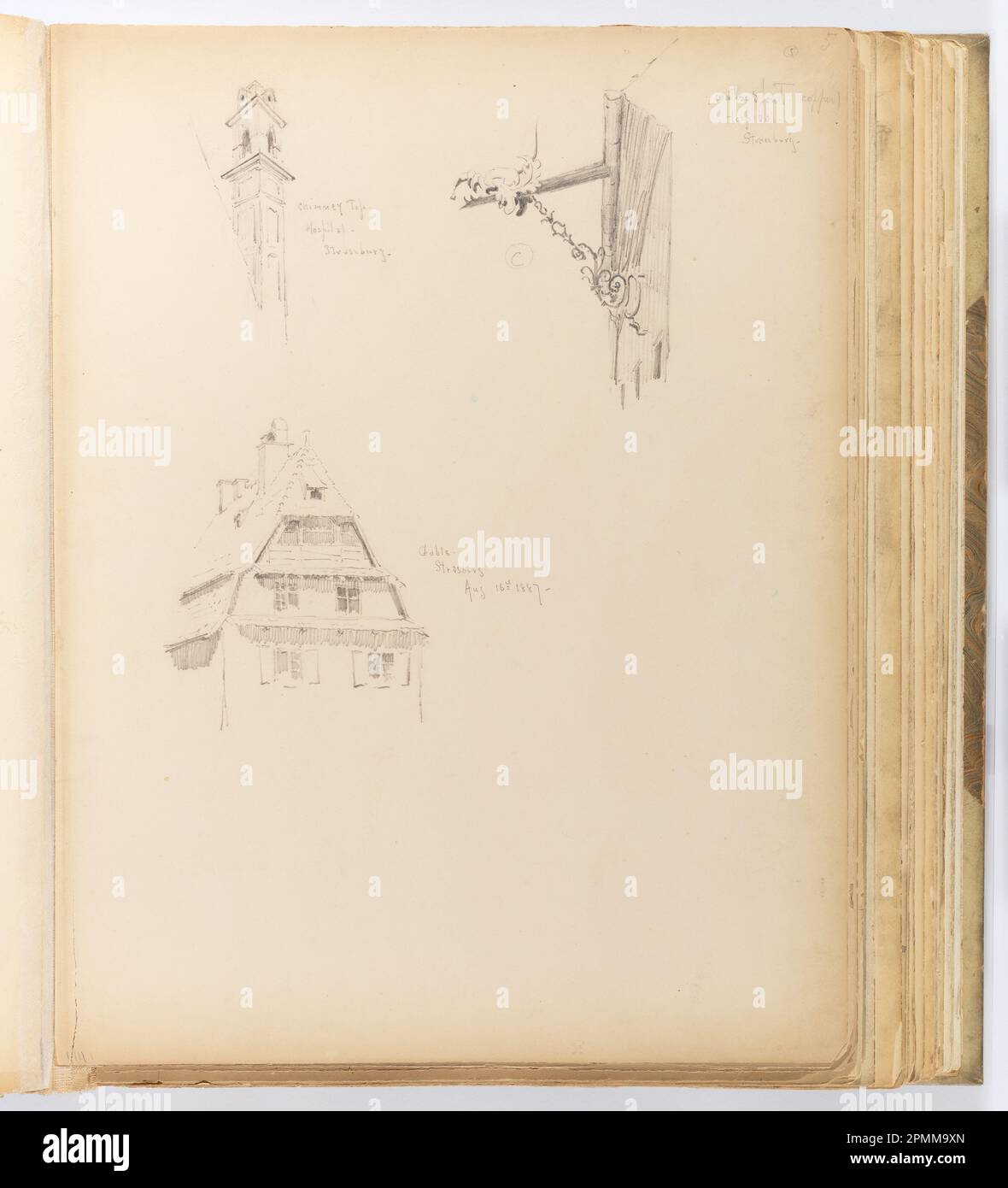 Three sketches of building details hi-res stock photography and images ...