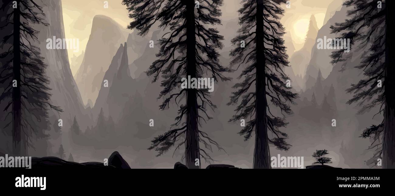 Atmospheric night fog Stock Vector Images - Alamy