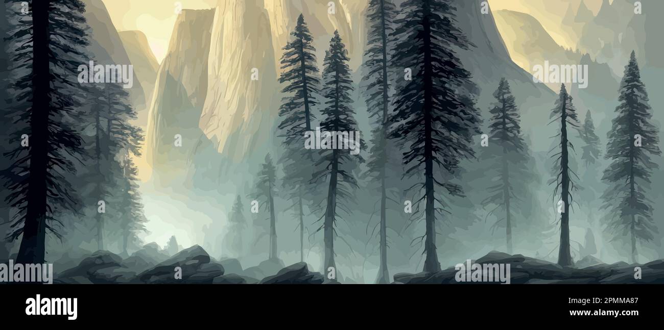 Atmospheric night fog Stock Vector Images - Alamy
