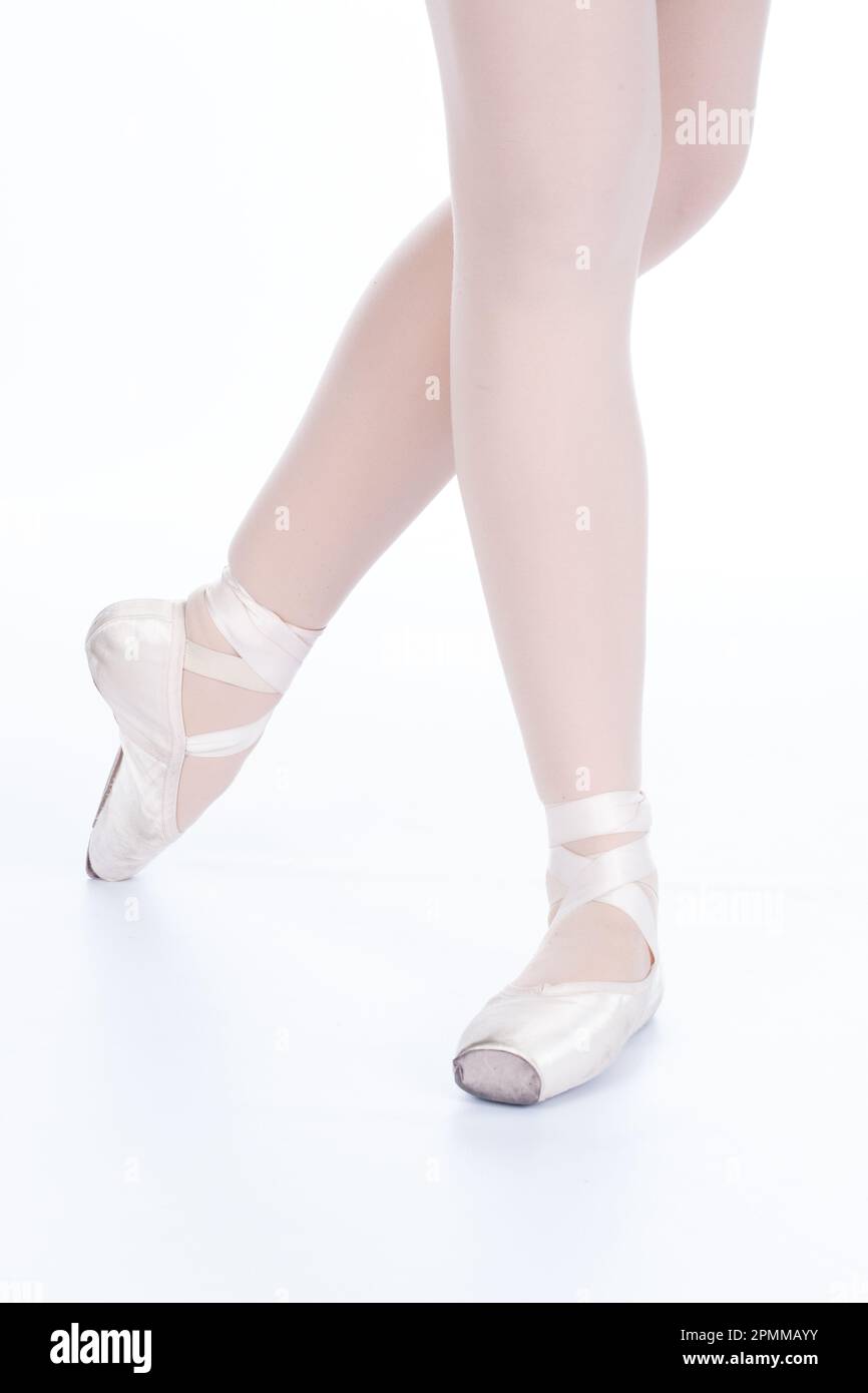 En Pointe INCORRECT turn out front on teachers perspective Young female ...