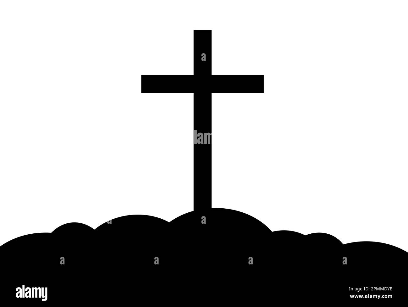 Christian cross easter Black and White Stock Photos & Images - Alamy