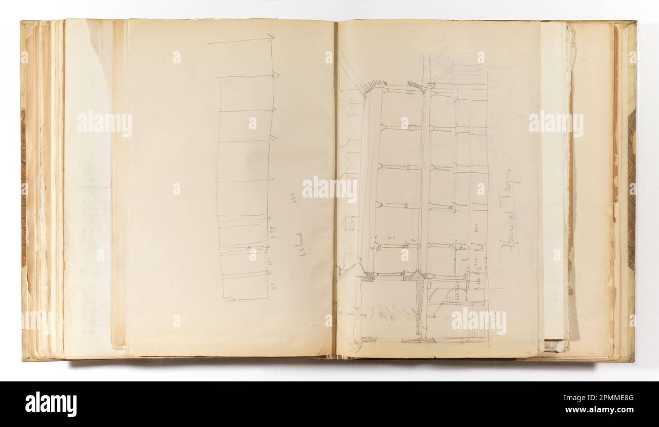 Album Page, Elevation of House at Troyes, France; Whitney Warren Jr ...