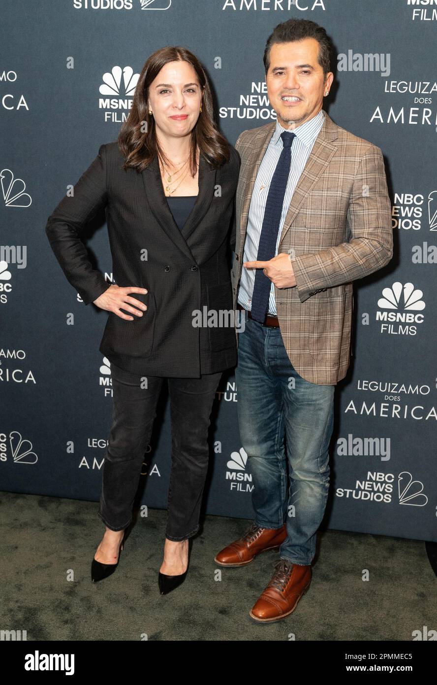 New York, USA. 13th Apr, 2023. Liz Cole and John Leguizamo attend ...