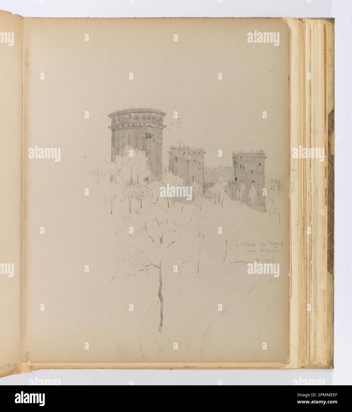 Chateau de chauny from convent this is a album pag hi-res stock ...