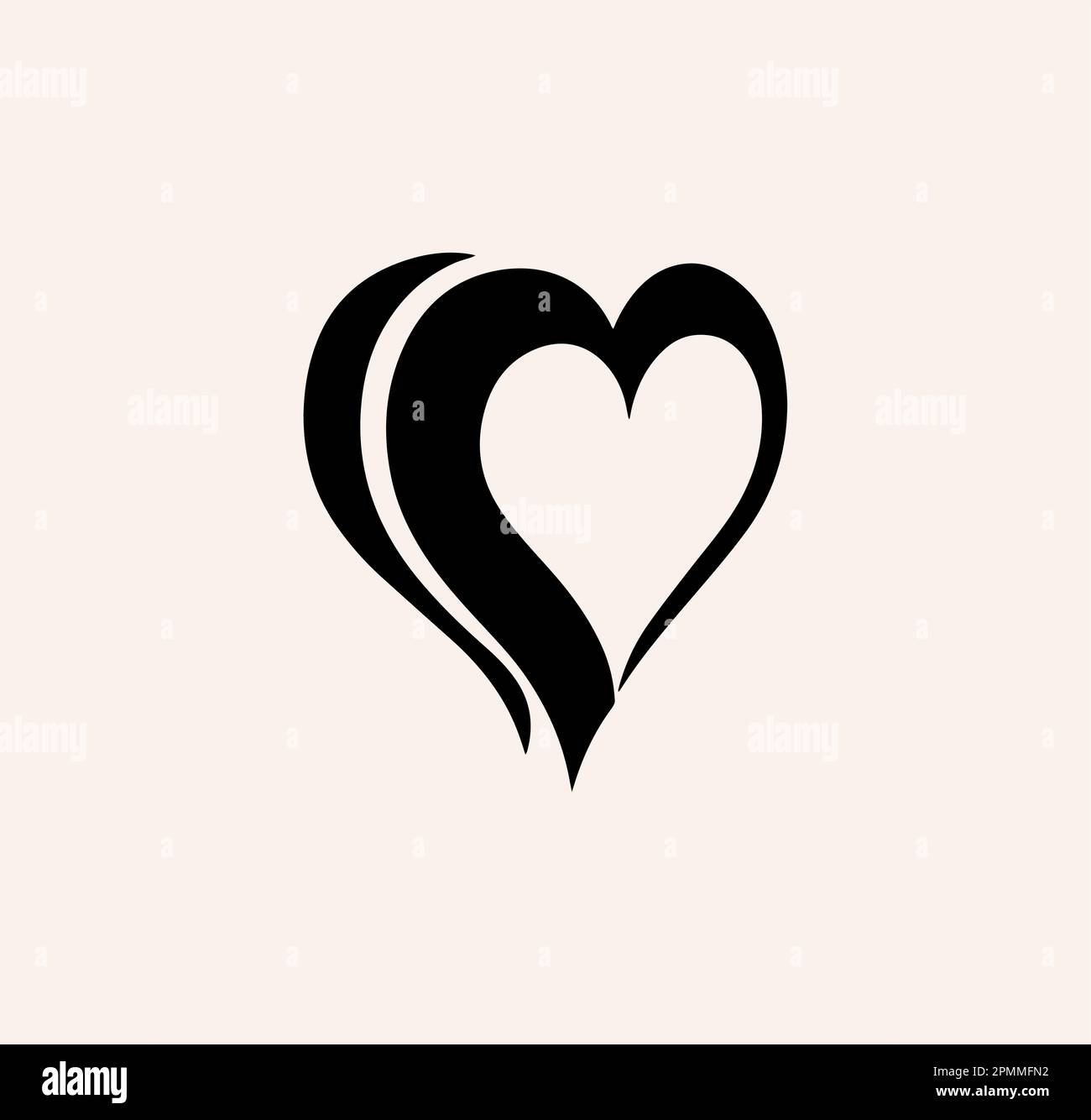Heart icon. Design for love symbols. Heart logo. Romatic Passion Stock ...