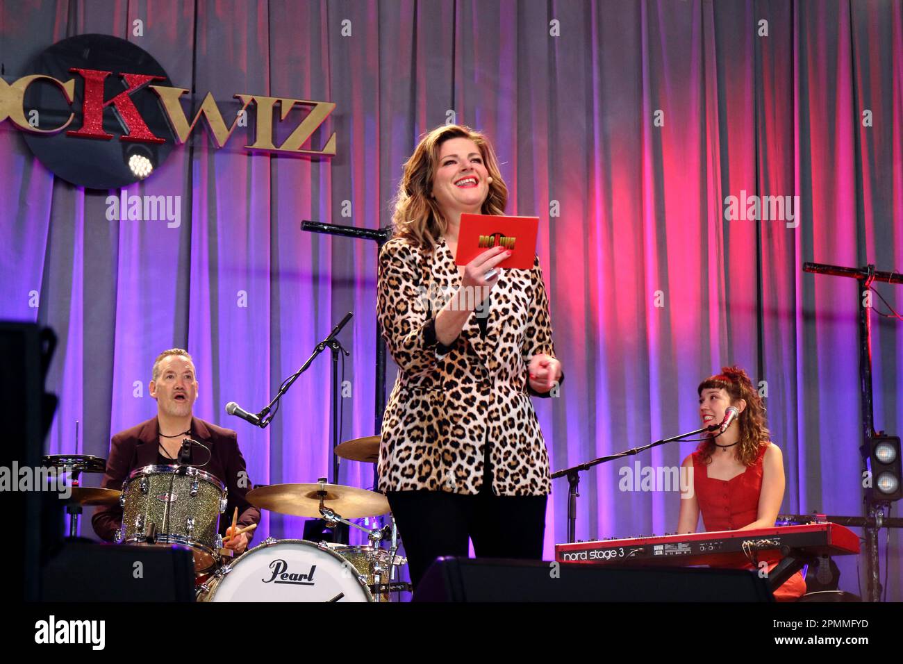Julia Zemiro Hosting RocKwiz Musical Gameshow At Byron Bay Blues Fest