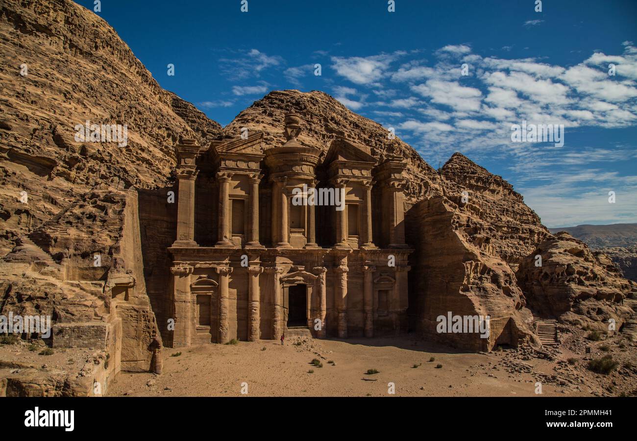 Petra the red rose city of Jordan one of the seven wonders Stock Photo ...