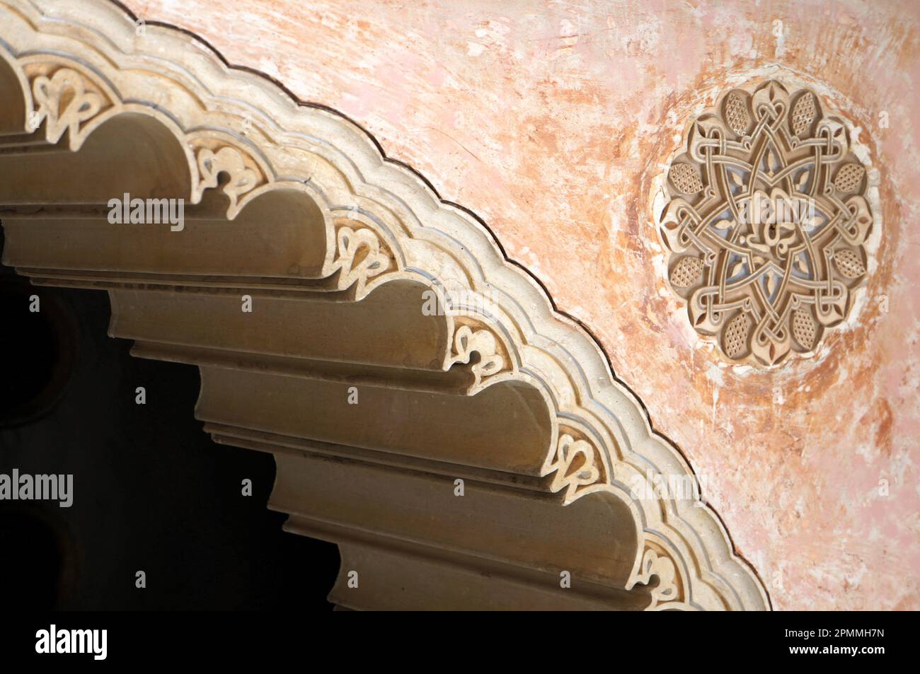 Islamic Moorish Architecture in Malaga, Spain Stock Photo - Alamy