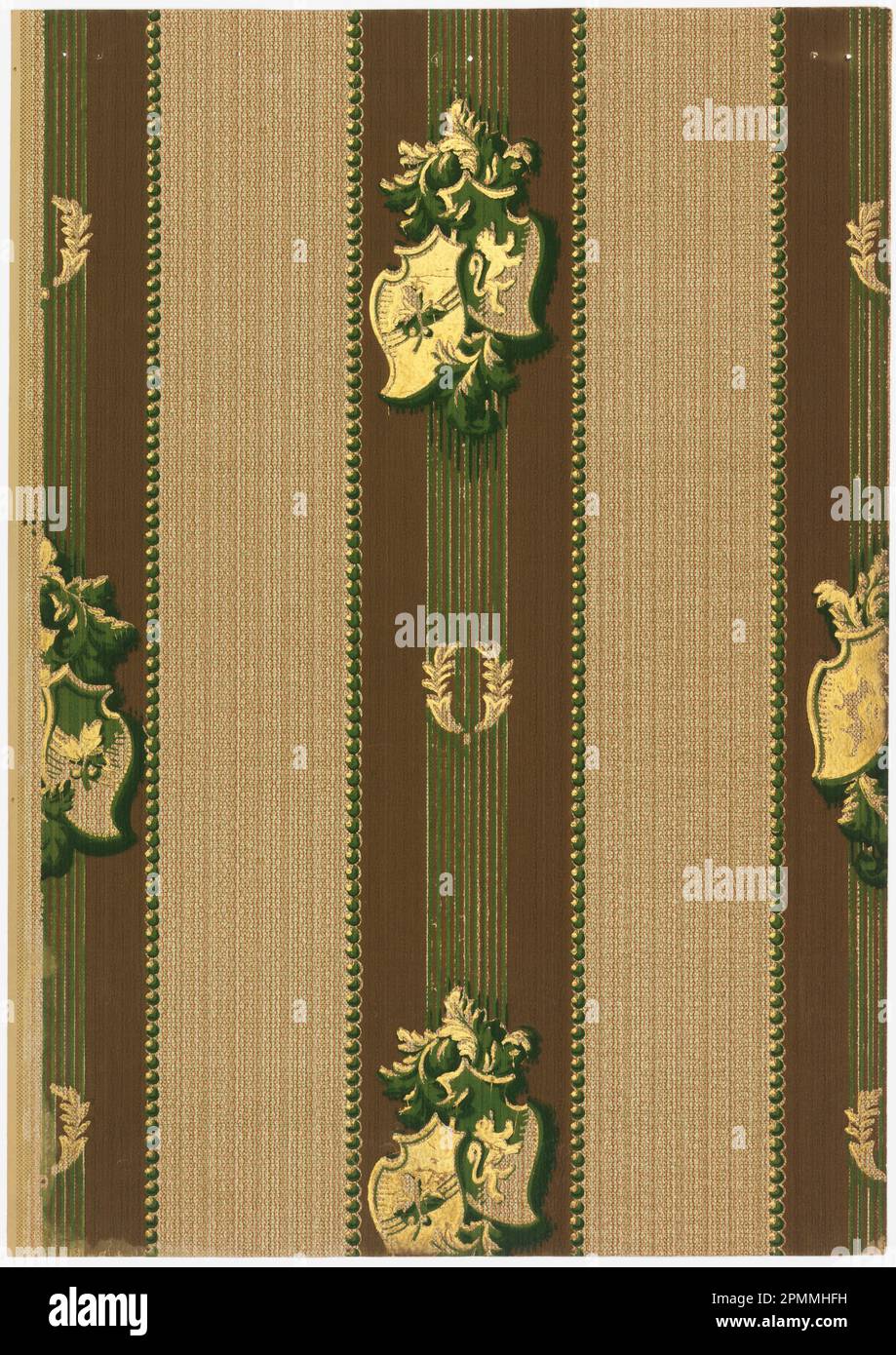 Sidewall - Sample (USA); machine-printed; 67 x 48 cm (26 3/8 x 18 7/8 ...