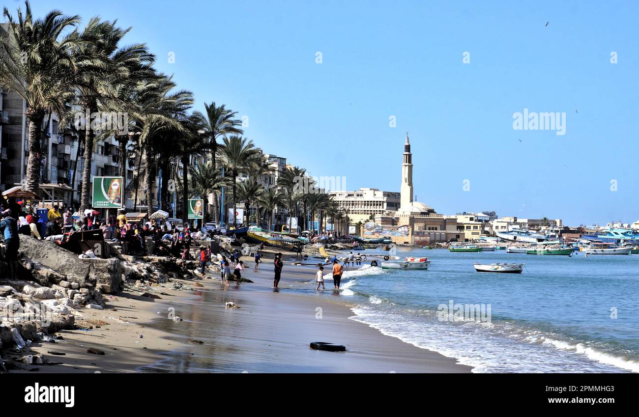 The city beach, Alexandria, Egypt Stock Photo - Alamy