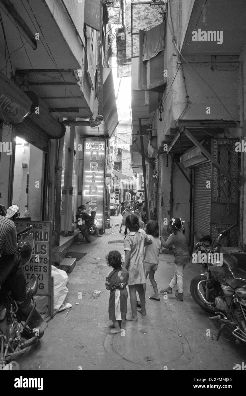 Kids market Black and White Stock Photos & Images - Alamy