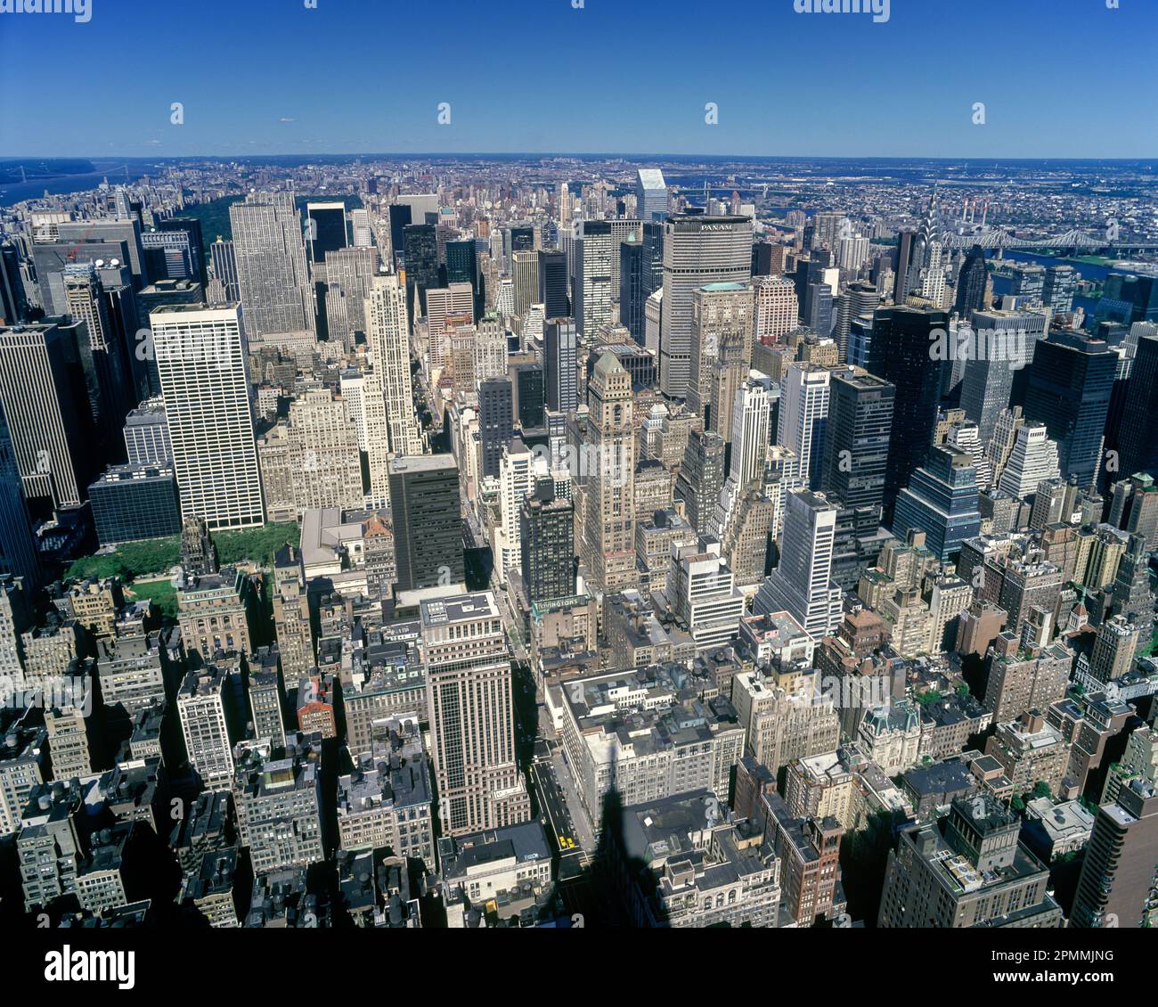 1991 HISTORICAL MIDTOWN SKYLINE MANHATTAN NEW YORK CITY USA Stock Photo ...