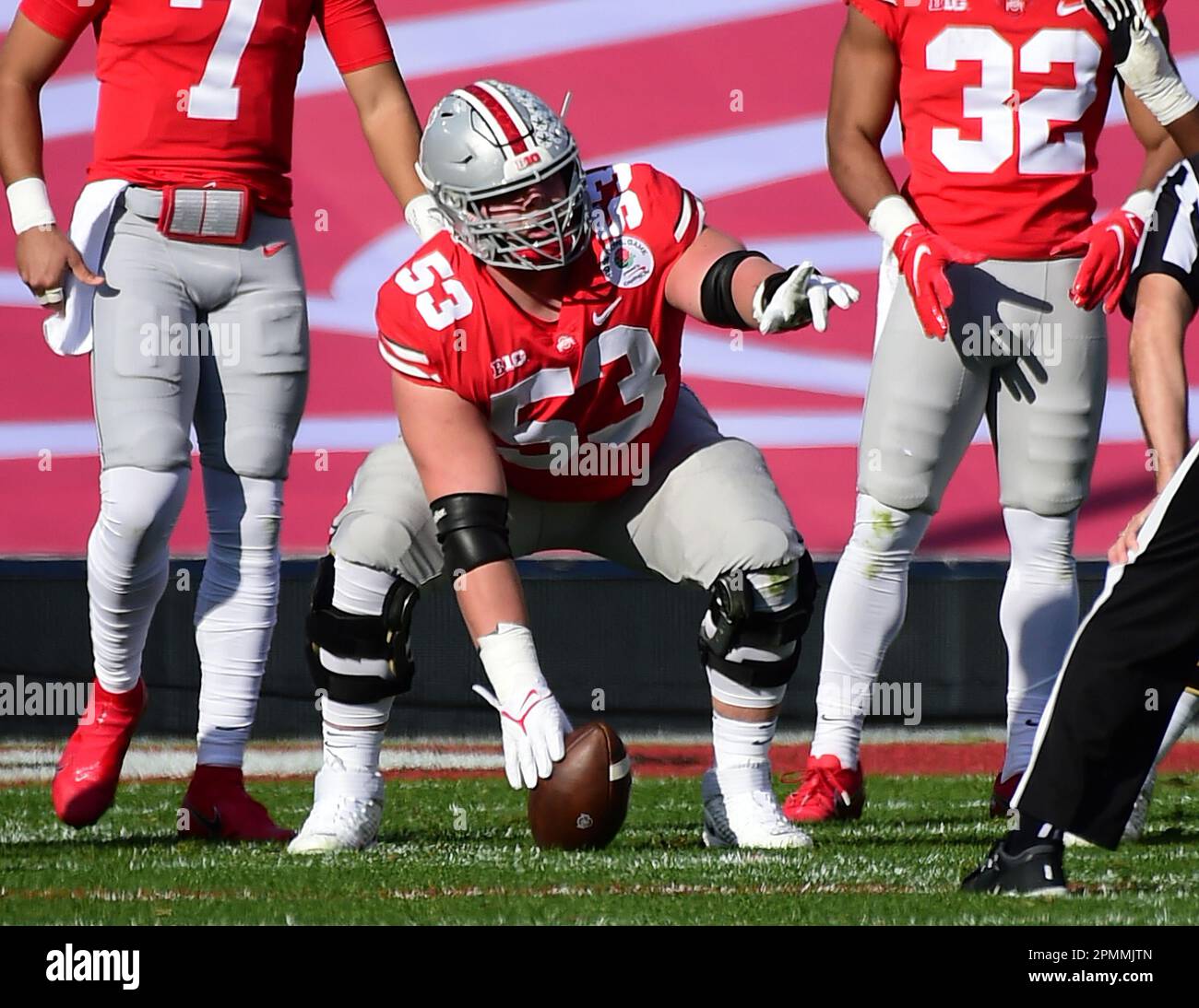 (FILE PHOTOS).former Ohio State buckeye Center (53) Luke Wypler is ...