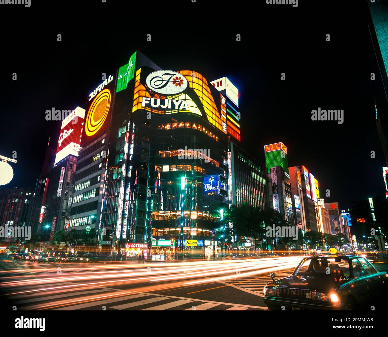 1992 HISTORICAL SUKIYABASHI CROSSING HARUMI DORI AVENUE GINZA TOKYO ...