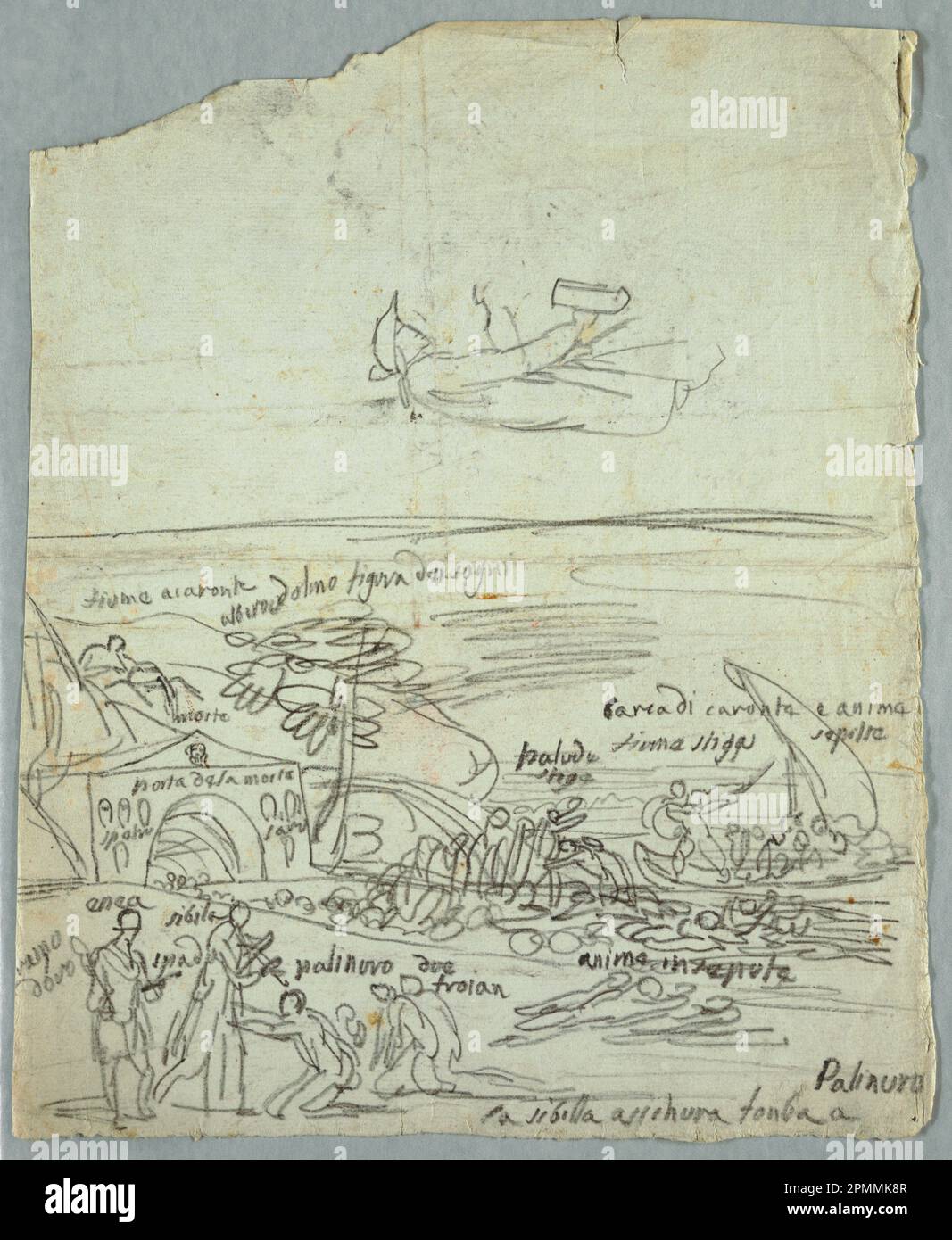 Drawing, Sketches for a Classical Scene; Felice Giani (Italian, 1758 ...