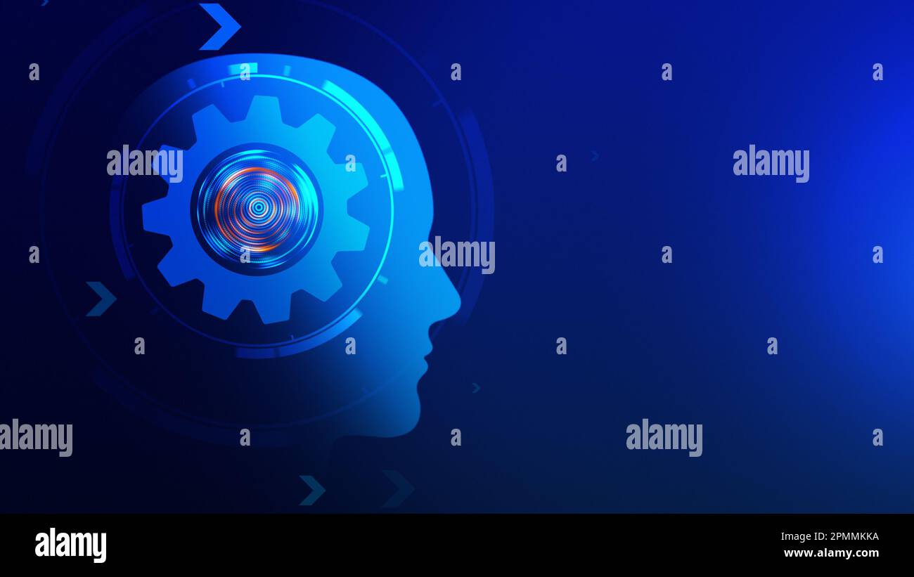 Artificial intelligence digital technology concept background 3d ...