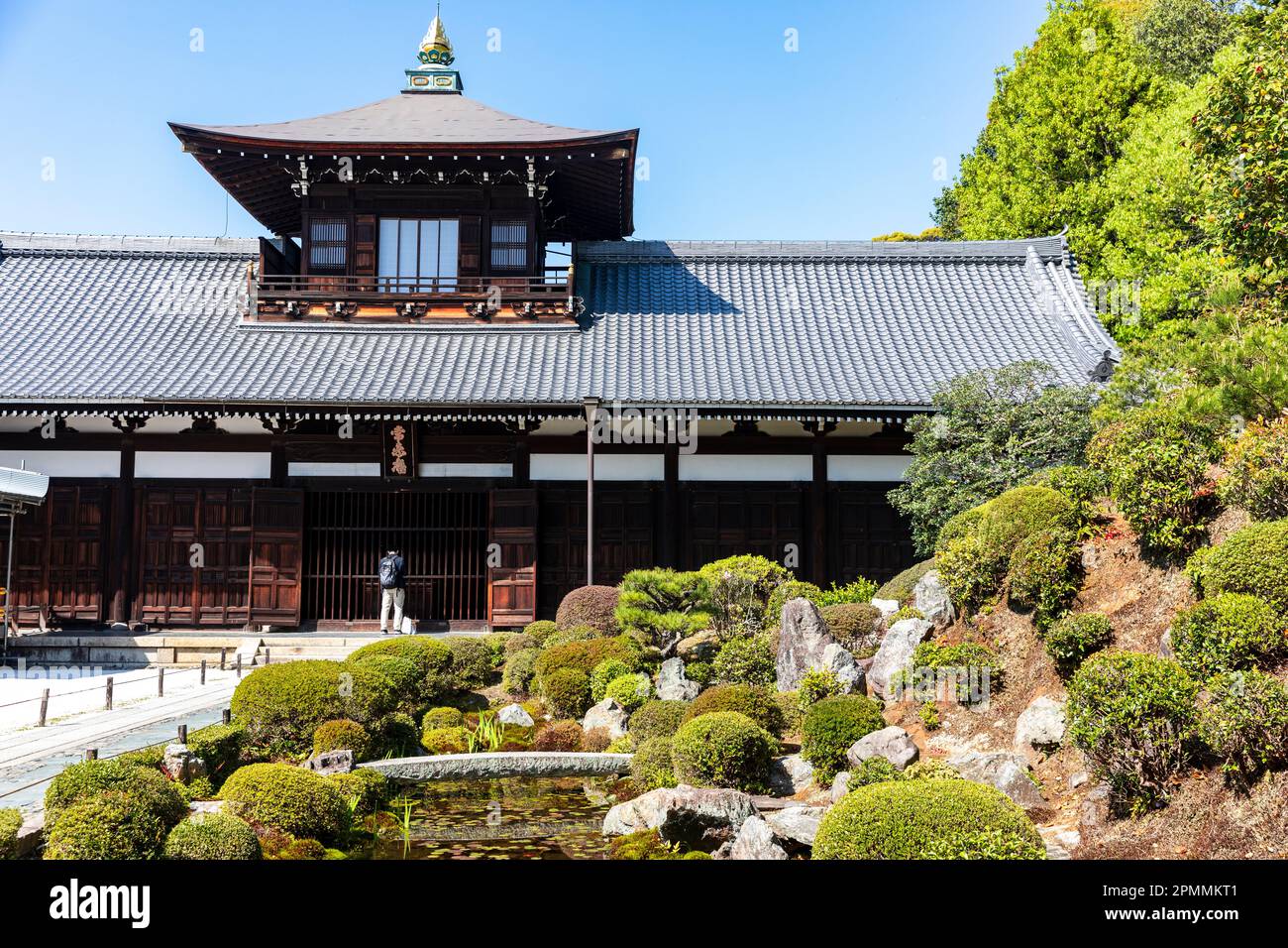 April 2023 Kyoto Japan, Founders Hall Kaisando at Tofukuji-Ji buddhist ...