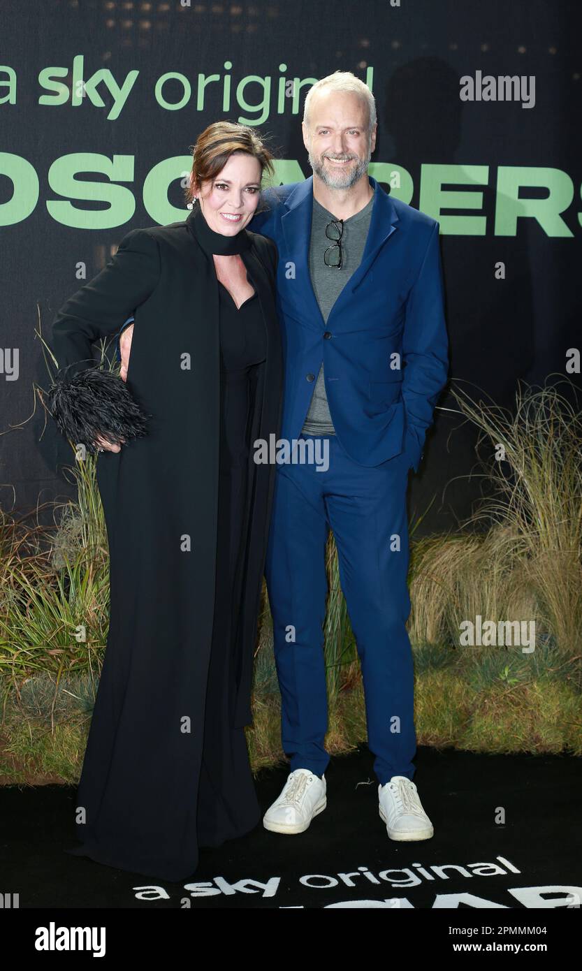 Olivia Colman and Ed Sinclair attend The "Landscapers" UK Premiere at ...