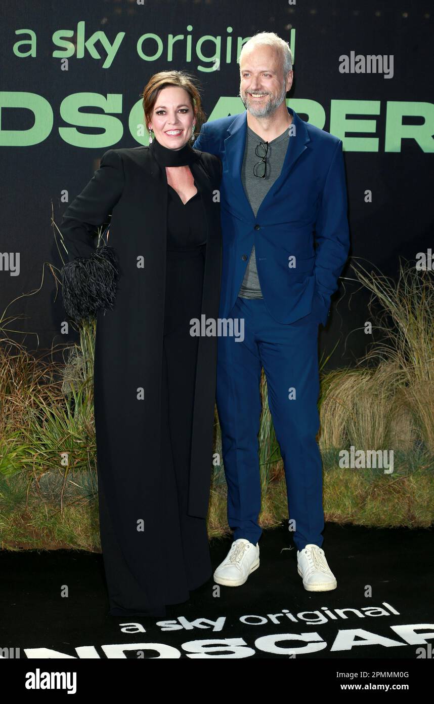 Olivia Colman and Ed Sinclair attend The "Landscapers" UK Premiere at ...