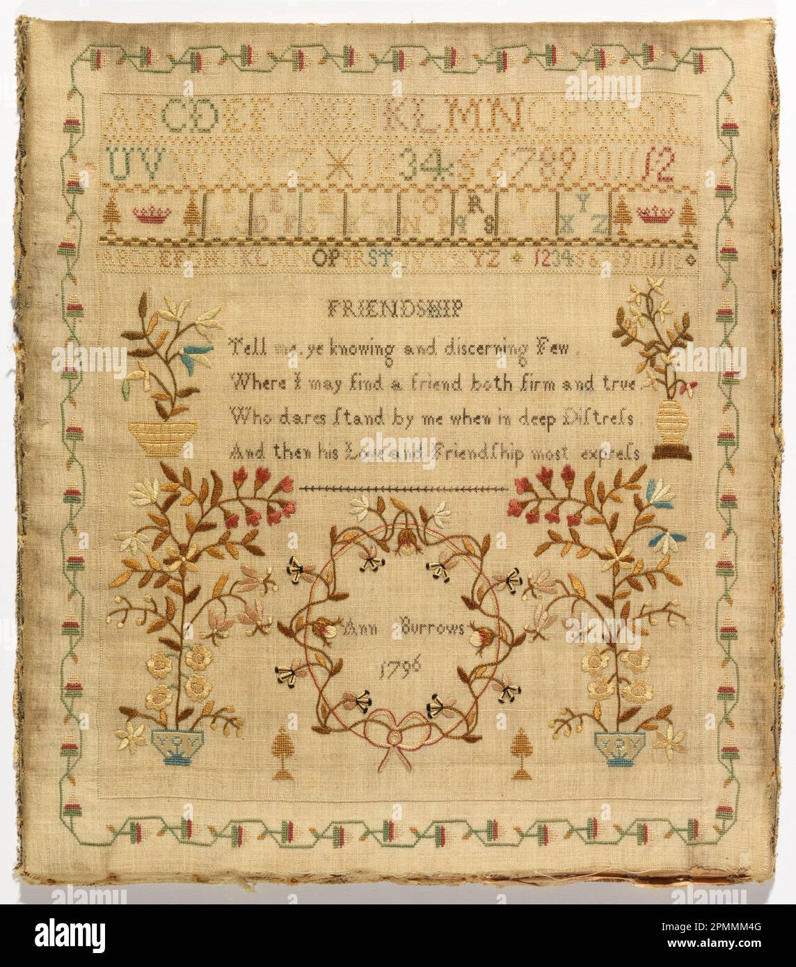 English embroidery sampler hi-res stock photography and images - Alamy