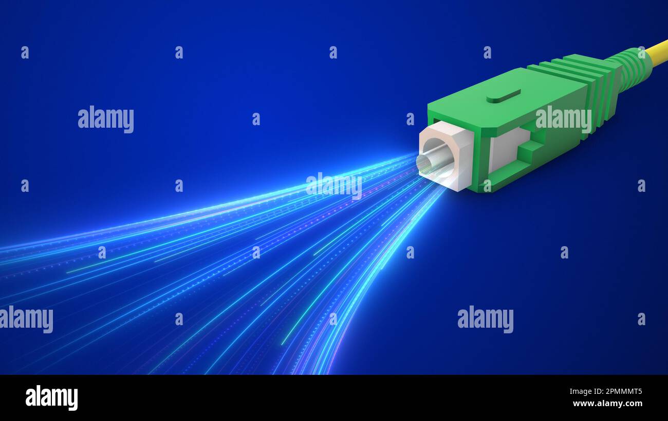 Fiber optic high speed data transfer concept Stock Photo - Alamy