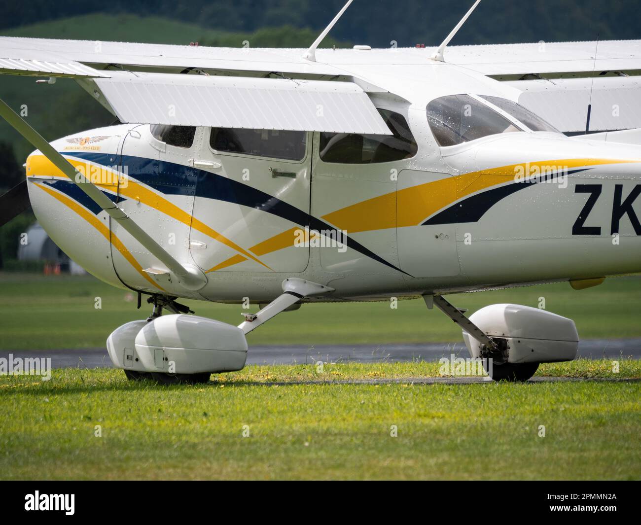The Cessna 172 small plane at Ardmore Airport, Auckland, New Zealand ...