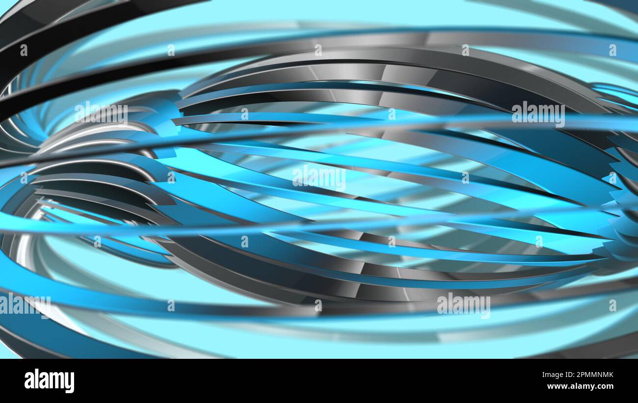 Abstract swirly blue and silver background Stock Photo - Alamy