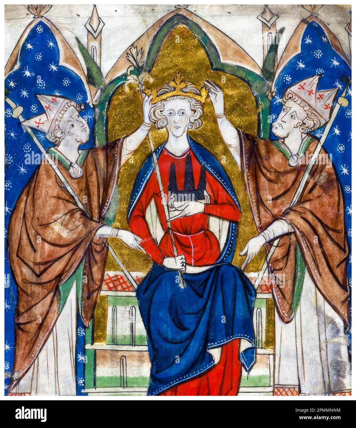 Coronation of Henry III of England (1207-1272), also known as Henry of ...